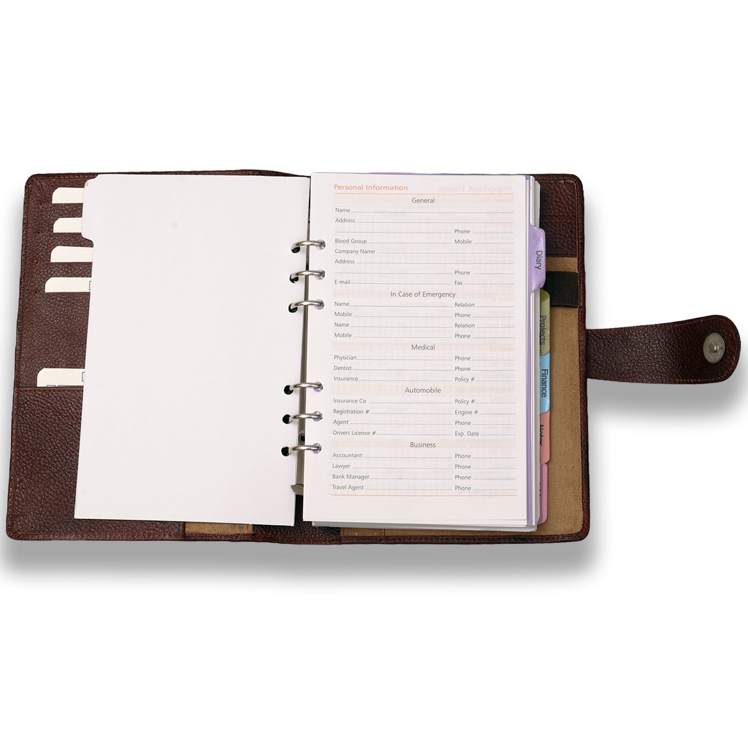 Buy Brown Daily Organizer 2023 Dairy Journal Planner: Paperlla